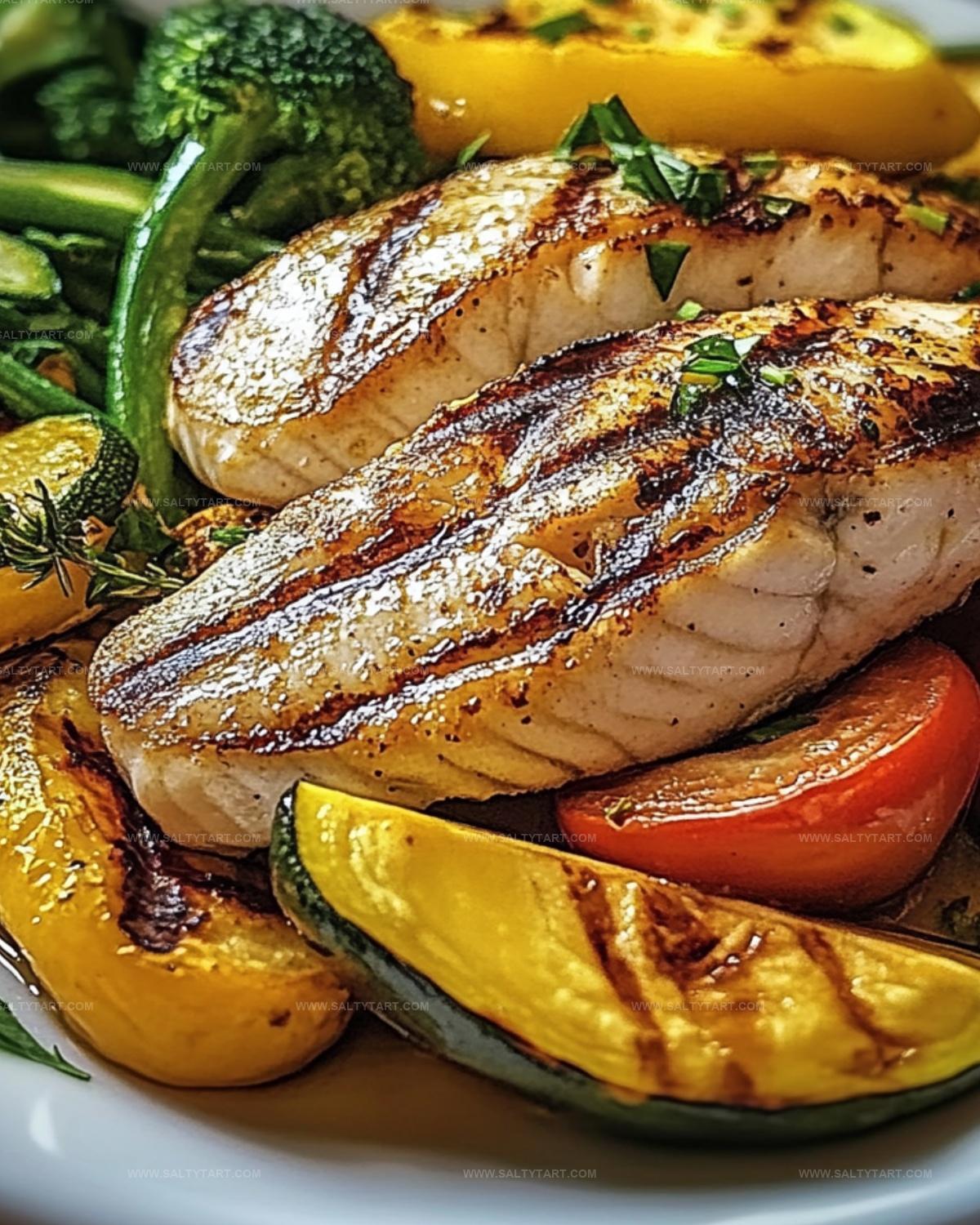 Sizzling Grilled Fish & Veggie Plate Recipe for Summer Magic - Salty Tart