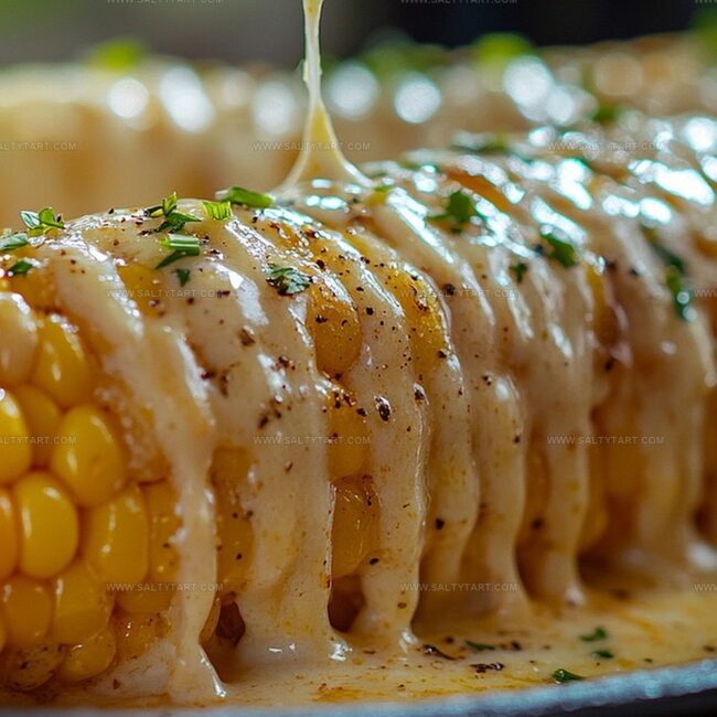 Irresistible Cheesy Garlic Butter Corn on the Cob Recipe - Salty Tart
