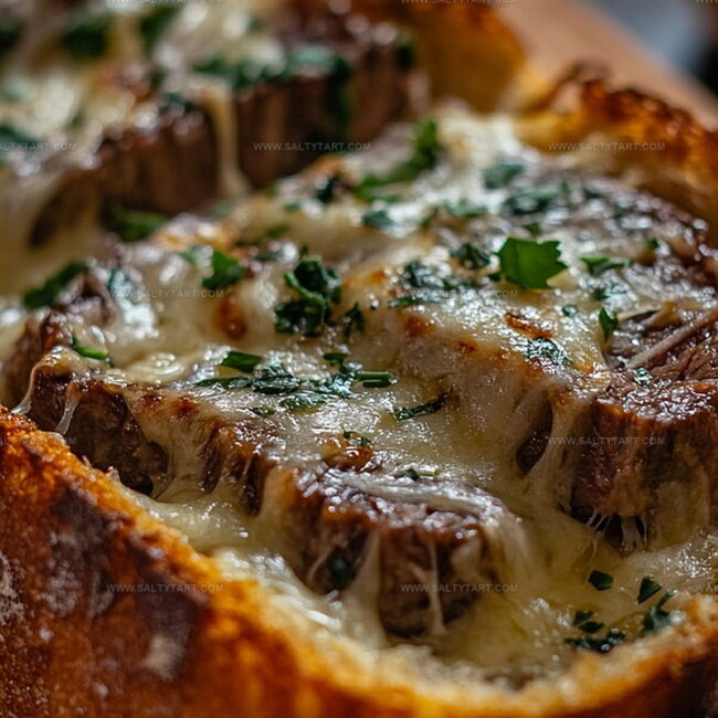 Sizzling Steak Garlic Cheese Bread Recipe for Savory Bliss - Salty Tart