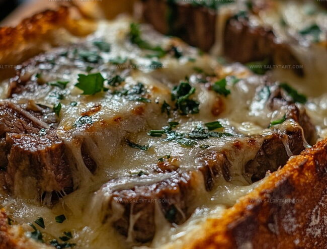 Sizzling Steak Garlic Cheese Bread Recipe for Savory Bliss - Salty Tart